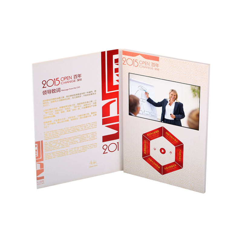 Metal LCD Video Business Cards with Audio WAV Format