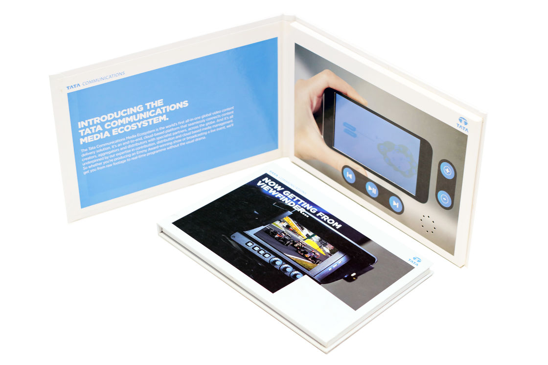 4.3 inch LCD Video Brochure Card High Memory and Customizable Buttons ...