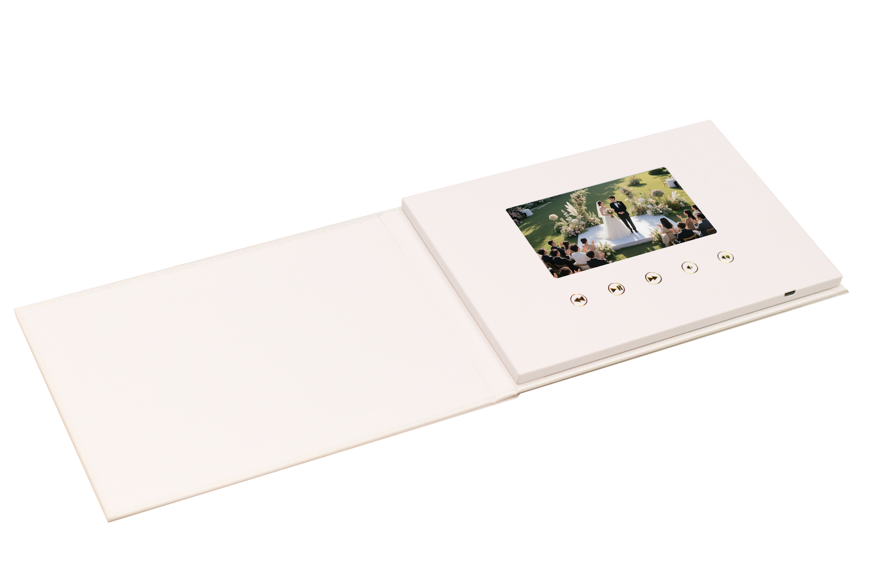 DIY Video Invitation Card Wedding Luxury With Lcd Screen 4.3 Inch IPS ...